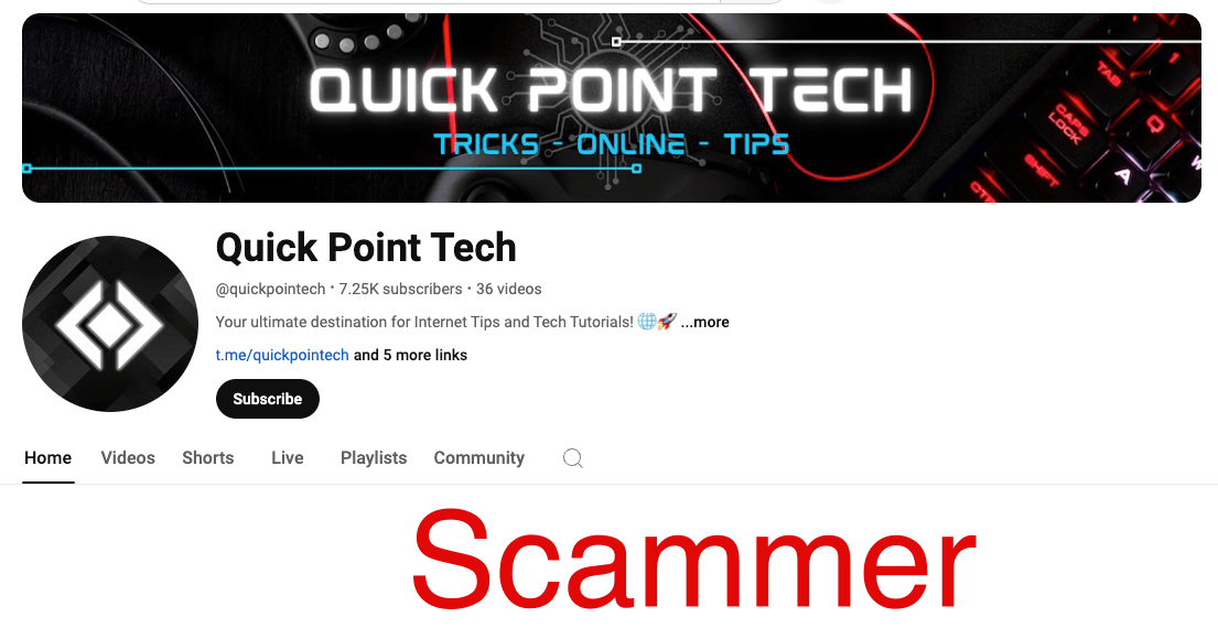 Quick Point Tech is a scammer